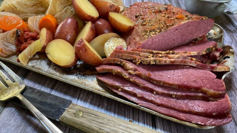 Receta Carne de res curada y col a la parrilla